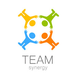 Team synergy logo Royalty Free Vector Image - VectorStock