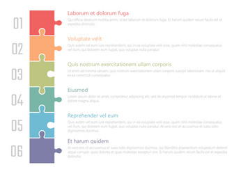 Numbered ranked list template Royalty Free Vector Image