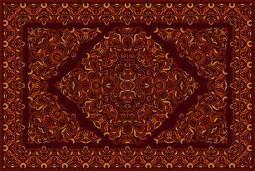 Persian carpet design Royalty Free Vector Image
