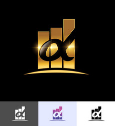 Golden alpha sign Royalty Free Vector Image - VectorStock