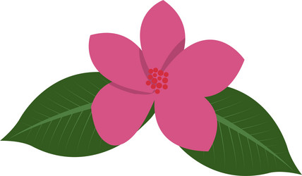Tropical flower icon Royalty Free Vector Image