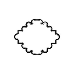 Vintage frame isolated element Royalty Free Vector Image