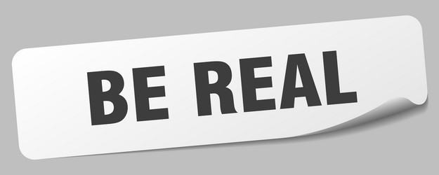 True sticker true label Royalty Free Vector Image