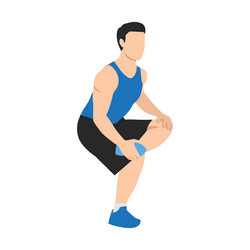 Standing Hamstring Stretch Vector Images (74)