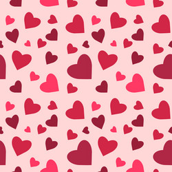 Seamless love heart design background Royalty Free Vector