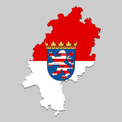 Flag of hanau in hesse germany Royalty Free Vector Image