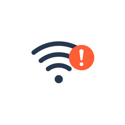 Wifi bad connection problem icon lost network Vector Image