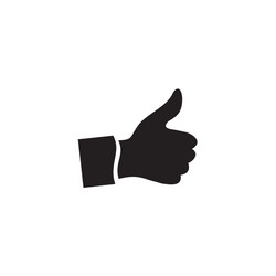 Good rate logo with hand thumb up design template Vector Image