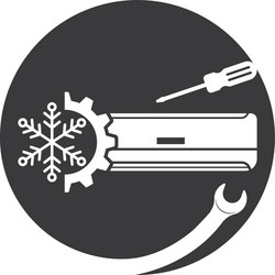 Airconditioner repair and service icon design Vector Image