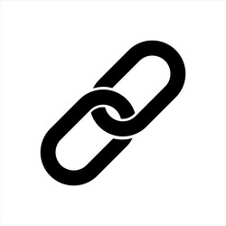 Chain link symbol Royalty Free Vector Image - VectorStock