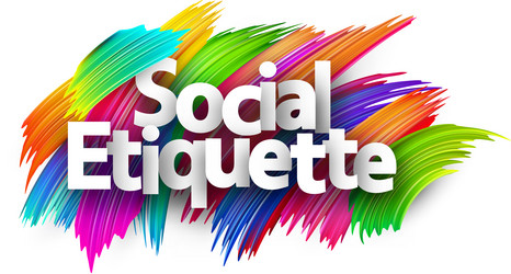 Social Etiquette Vector Images (over 400)