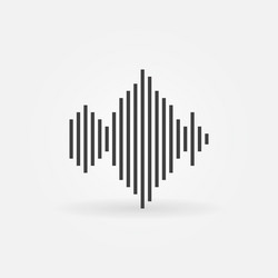 Minimal microphone icon or design element Vector Image