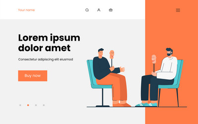 Two cartoon men taking off their masks becoming Vector Image