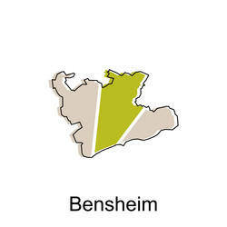 Map of oppenheim geometric colorful design Vector Image