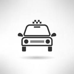 London black cab icon simple style Royalty Free Vector Image