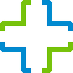 Cross and celtic medical logo icon Royalty Free Vector Image