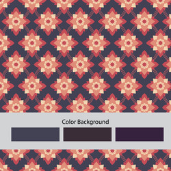 Thai pattern floral seamless on white background Vector Image