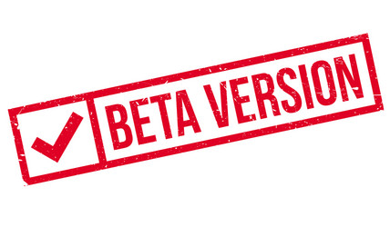 Beta version stamp Royalty Free Vector Image - VectorStock