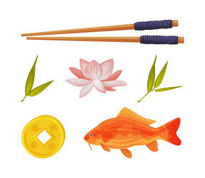 China object and traditional cultural chinese Vector Image