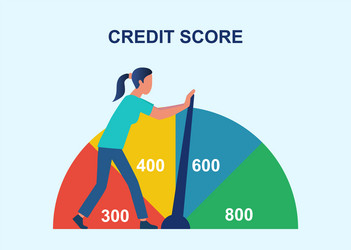 Good credit history positive financial record Vector Image