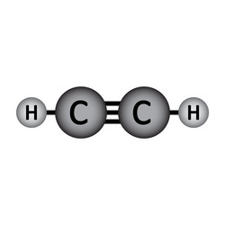 Acetylene molecule icon Royalty Free Vector Image