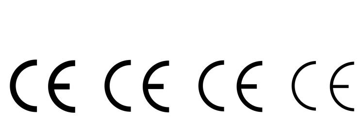 Ce europe mark logo for european certificate icon Vector Image