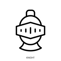 Gladiator icon line art style design isolated Vector Image