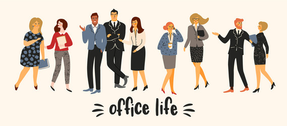 Office people Royalty Free Vector Image - VectorStock