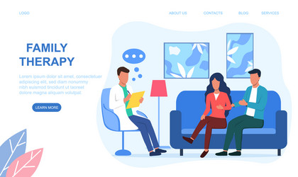 Family psychologist mother son psychotherapy Vector Image