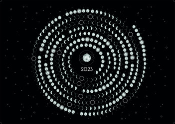 Moon Calendar 2023 Vector Images (over 380)