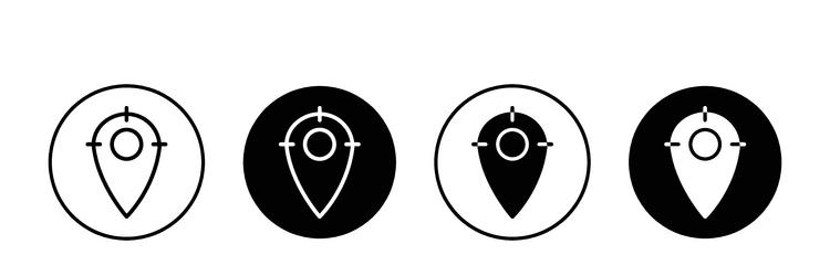 Tracking system set gps navigation symbol Vector Image