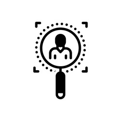 Eye detect Royalty Free Vector Image - VectorStock