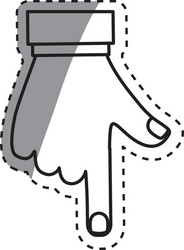 Black Finger Pointing Down Vector Images (over 480)