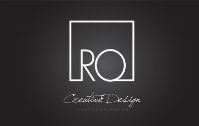 Ro r o brushed letter logo design with creative Vector Image