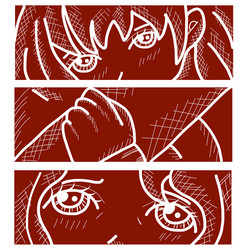 Japanese anime girl Royalty Free Vector Image - VectorStock