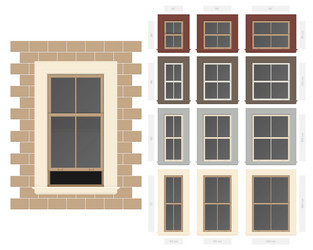 Single Hung Window Vector Images (80)