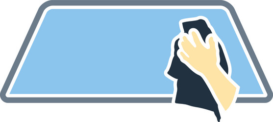 Wipe car window icon Royalty Free Vector Image