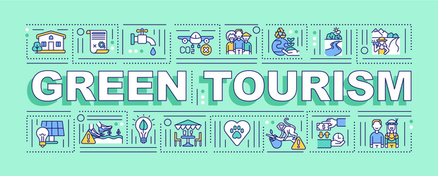 Excursion word concepts banner Royalty Free Vector Image