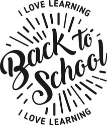 School logo monochrome vintage style Royalty Free Vector