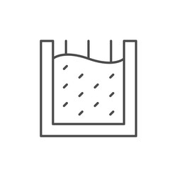 Construction formwork line outline icon Royalty Free Vector