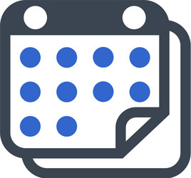 Project schedule icon Royalty Free Vector Image