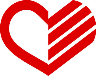 Continuous line three hearts hearts Royalty Free Vector