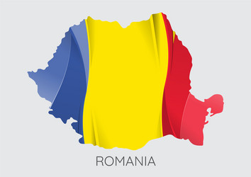 Romania map contour romanian map country Vector Image
