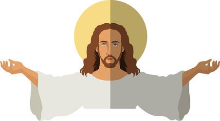 Jesus christ man icon Royalty Free Vector Image