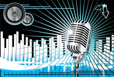 Mic drop logo Royalty Free Vector Image - VectorStock