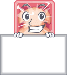 Cartoon character frozen chicken having Royalty Free Vector