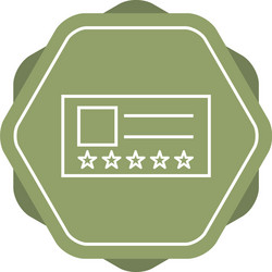 Beautiful vip card line icon Royalty Free Vector Image