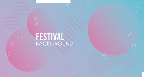 Circles colorful festival background template Vector Image