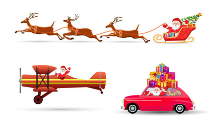 Santa Flying Vector Images (over 4,900)
