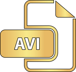 Avi computer symbol Royalty Free Vector Image - VectorStock